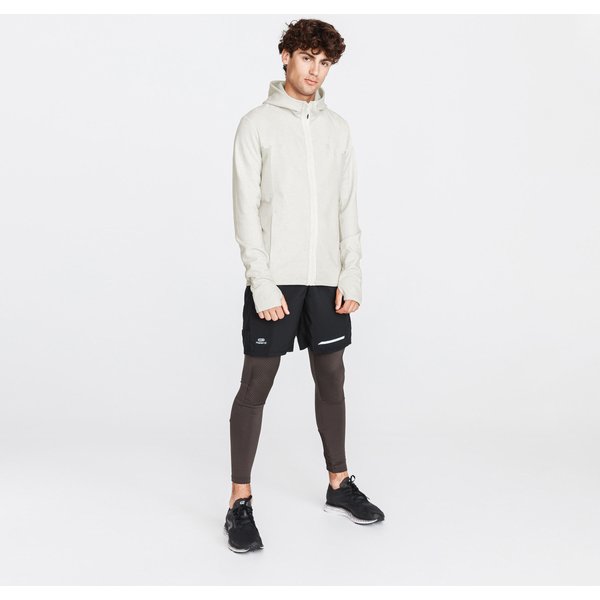 KALENJI - RUN WARM+ MEN'S RUNNING JACKET ICE WHITE | Decathlon
